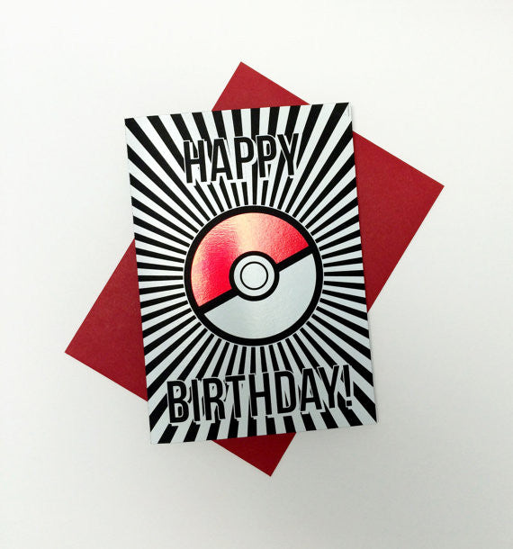 Happy Birthday - Pokemon Inspired Birthday Card – Head Space