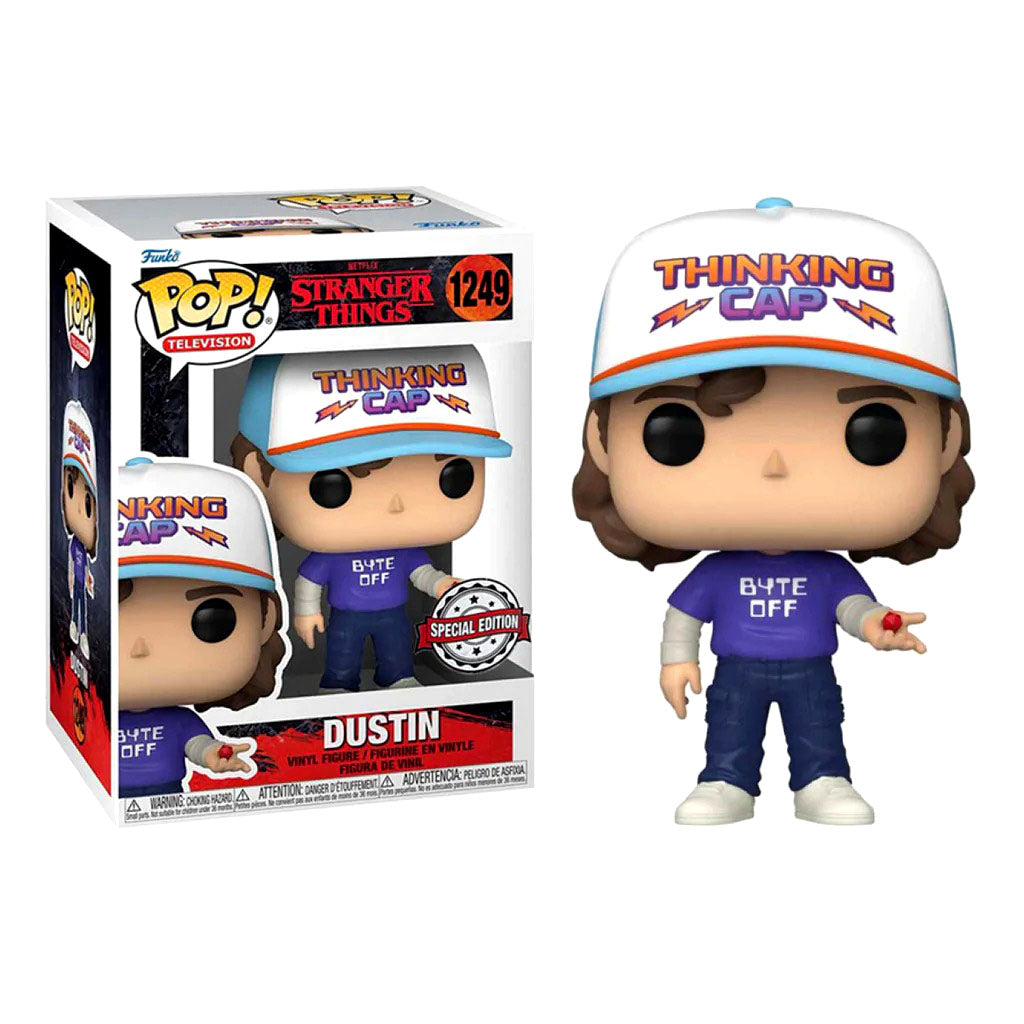 Funko Pop! Tv: Stranger Things S4- Dustin Hellfire with Die Special Ed ...