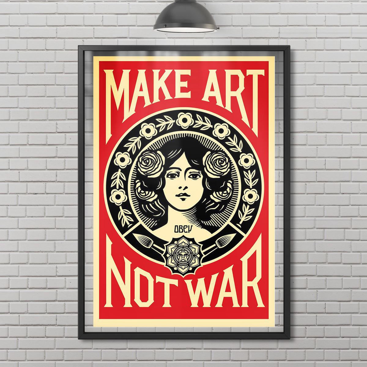 Make Art Not War Poster - signed by Shepard Fairey – Head Space