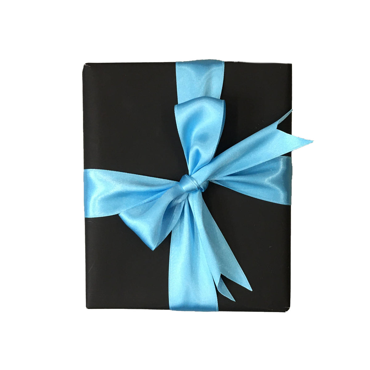 White Gift - Black with Blue Ribbon – Head Space