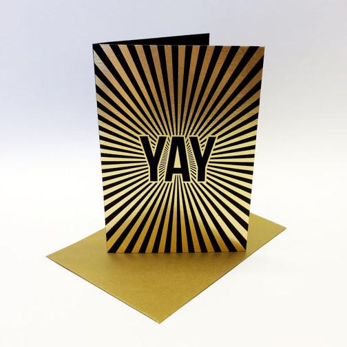 YAY Card - In Gold – Head Space